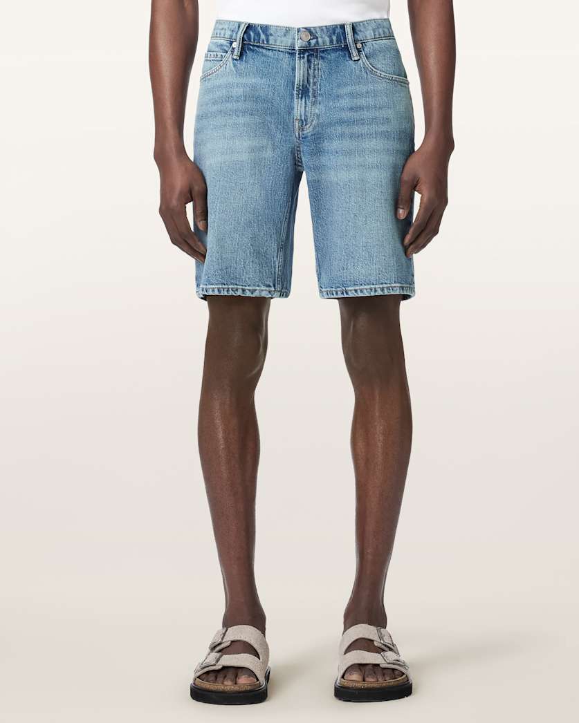 Switch Slim Fit Denim Shirts Light Indigo | ALLSAINTS